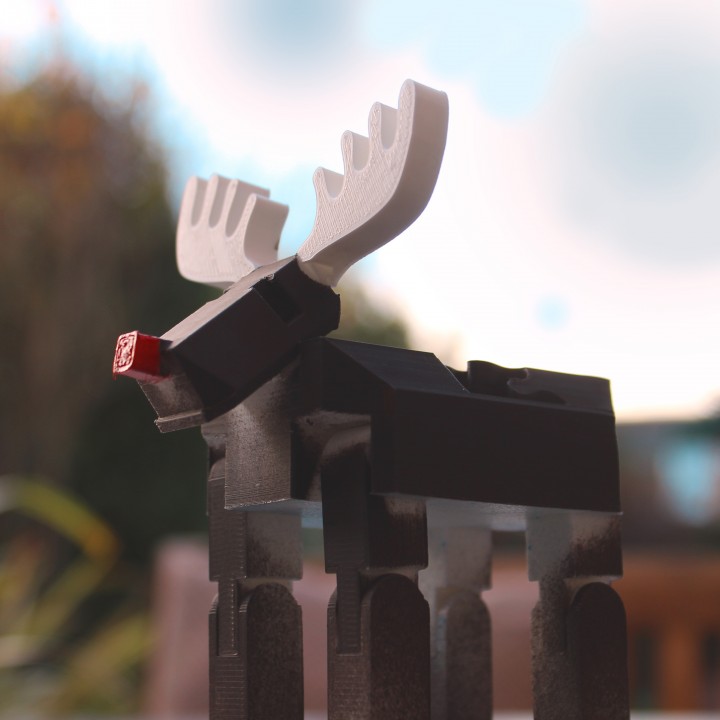 3D Printable 3D Print In Place Robot Reindeer for “Tinkercad Christmas ...