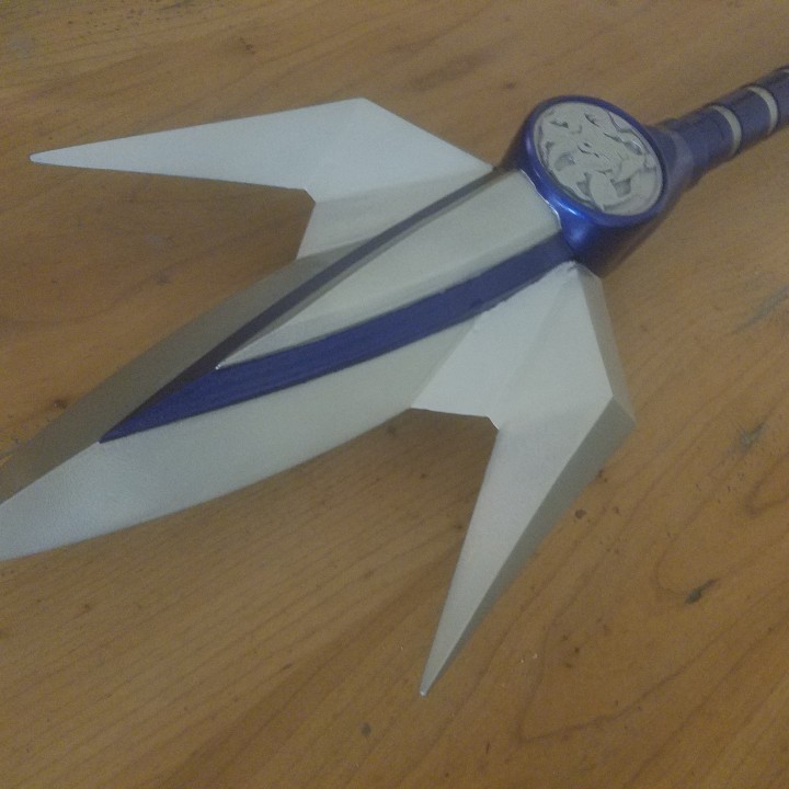 3D Printable Blue Ranger Power Lance by Israel Oliveira