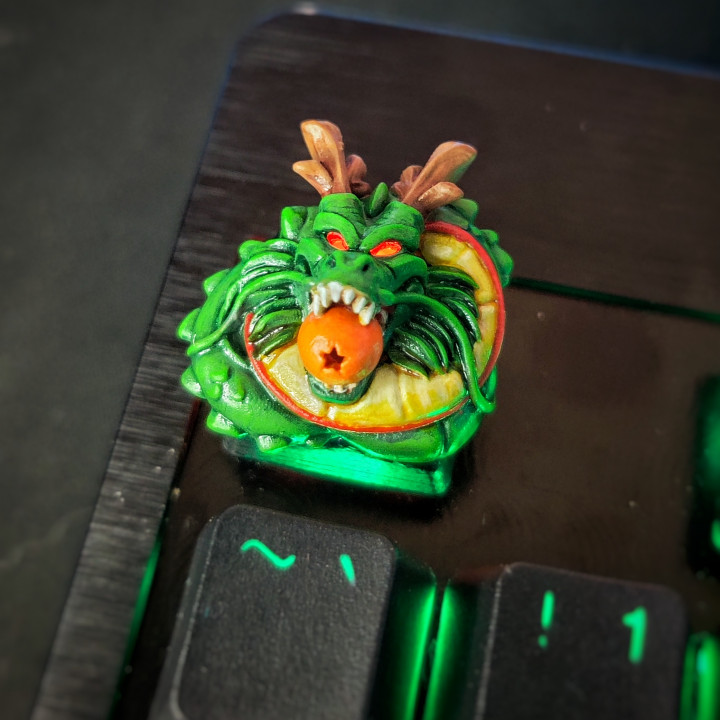 3D Print of DBZ Shenron Mechanical keyboard Cherry Keycap by kylerussell