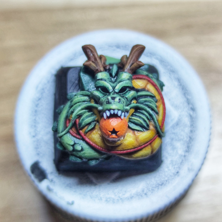 3D Print of DBZ Shenron Mechanical keyboard Cherry Keycap by ShishiCS