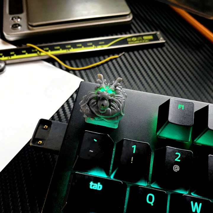 3D Print of DBZ Shenron Mechanical keyboard Cherry Keycap by zaxislabcom