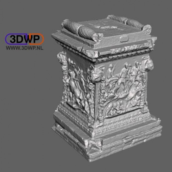 3D Printable Roman Marble Plinth by 3DWP