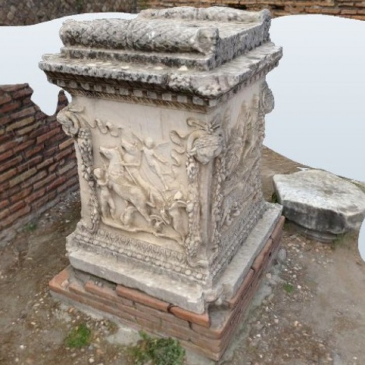 3D Printable Roman Marble Plinth by 3DWP