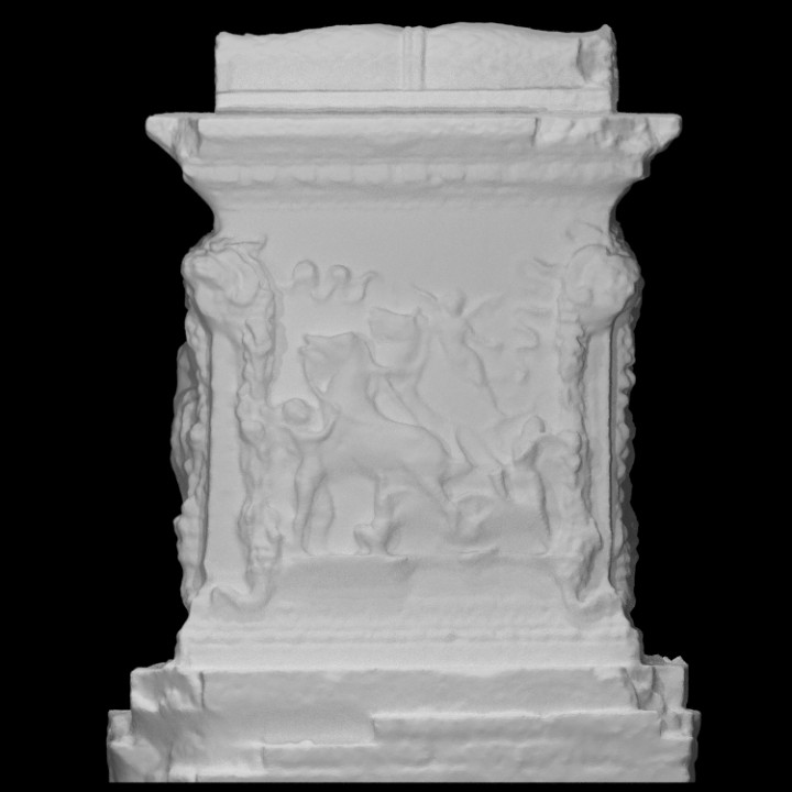 3D Printable Roman Marble Plinth by 3DWP