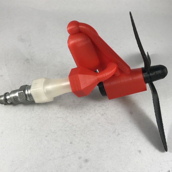 3D Printable Model Aircraft Styled Air Engine, Experimental by Greg Zumwalt