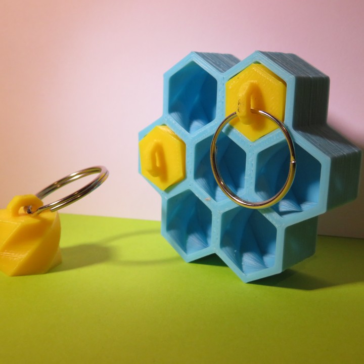 3D Printable Rotating key rack by EL3D