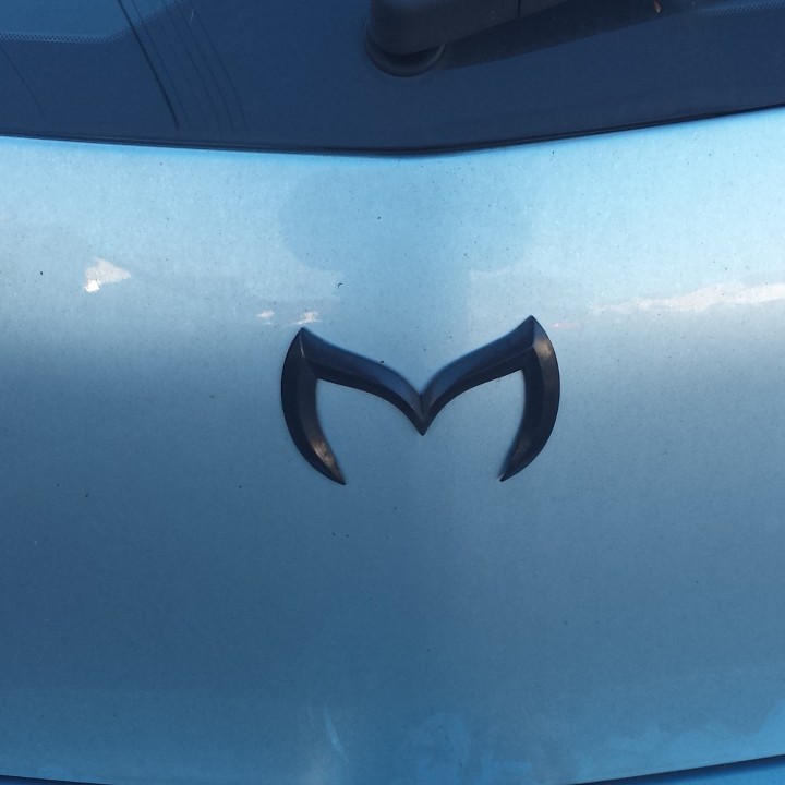 3D Printable Mazda Batman Car Badge by Daniel Lilygreen