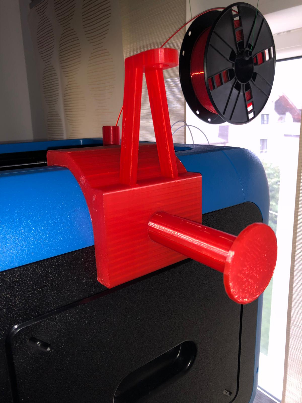 3D Printable Spool Holder for FlashForge Finder by Charles Arndt
