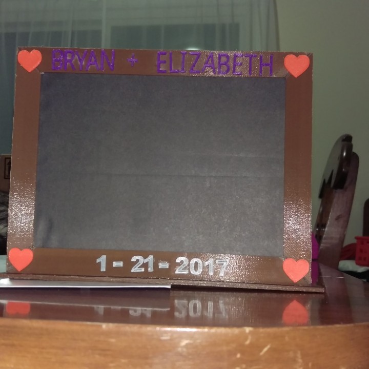 3D Printable Picture Frame by Wil Solnosky