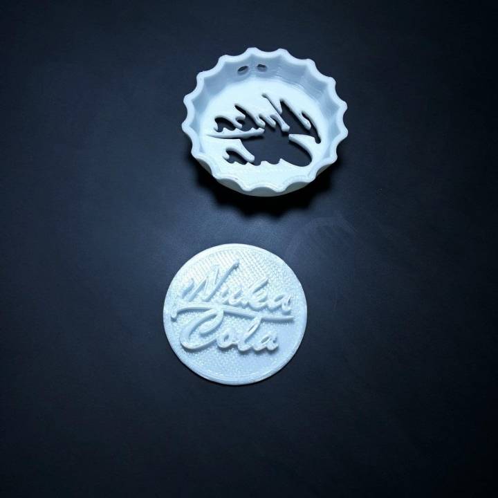 3D Printable Fallout Bottle Cap Keychain by Devin Gentner