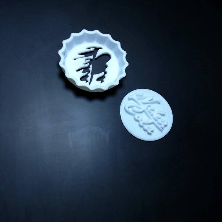 3D Printable Fallout Bottle Cap Keychain by Devin Gentner