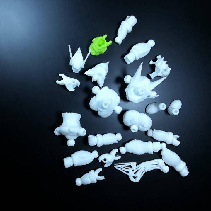 3D Printable Universal Basic Figure Template by Thomas F. Johnson