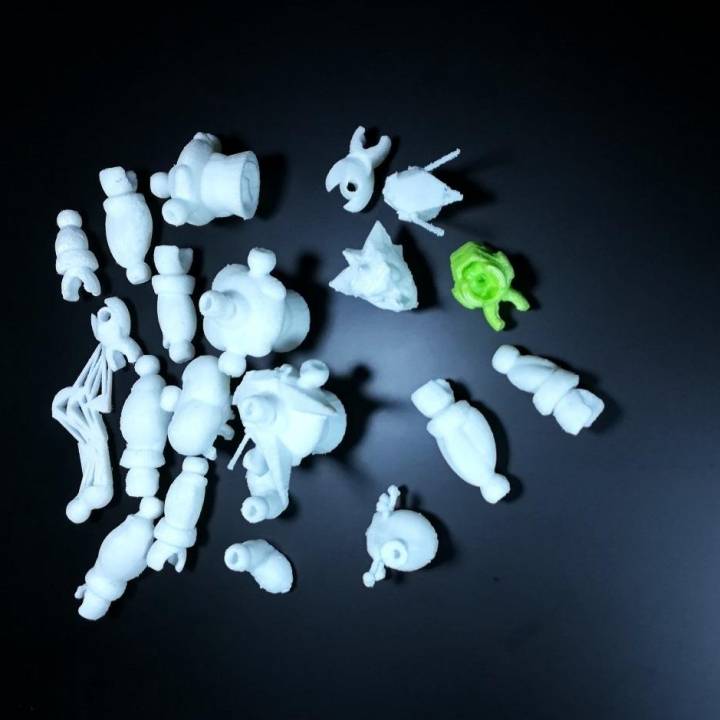 3D Printable Universal Basic Figure Template by Thomas F. Johnson