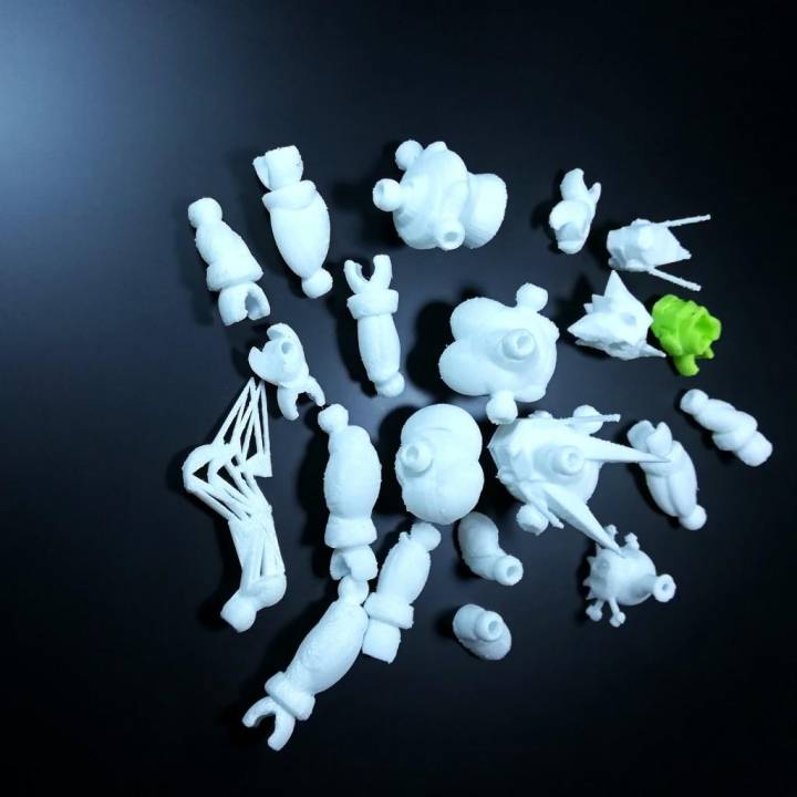 3D Printable Universal Basic Figure Template by Thomas F. Johnson