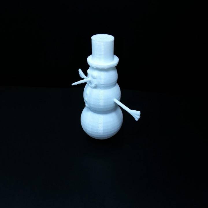 3D Printable Snowman by Tyler Ostrowski