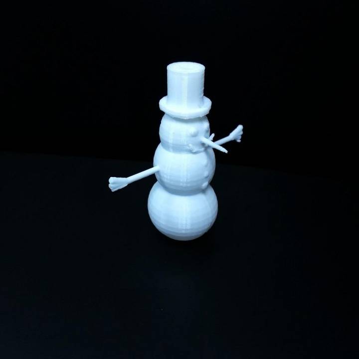 3D Printable Snowman by Tyler Ostrowski