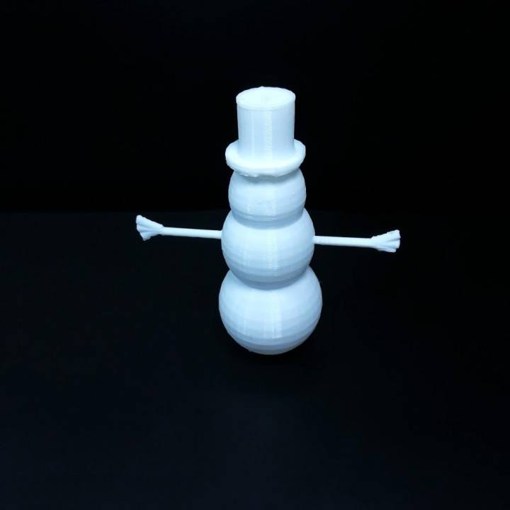 3D Printable Snowman by Tyler Ostrowski