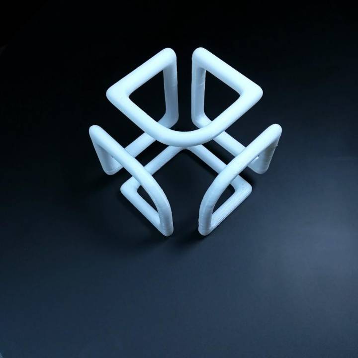 3D Printable Cube wireframe by Ilmar