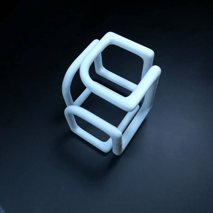 3D Printable Cube wireframe by Ilmar