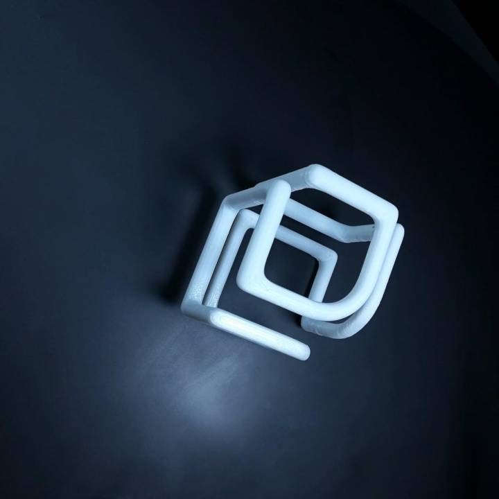 3D Printable Cube wireframe by Ilmar