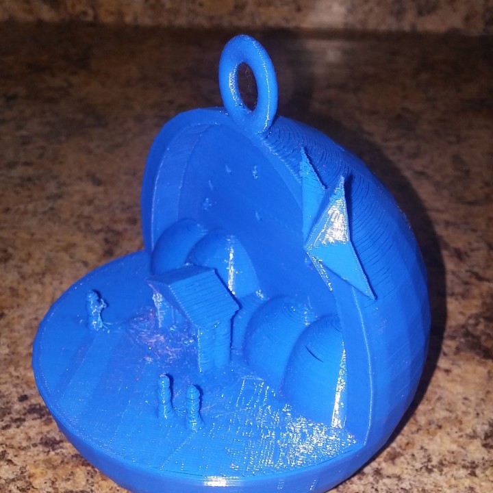 3D Printable Nativity Bulb - Tinkercad Christmas by DANNY OLSSON