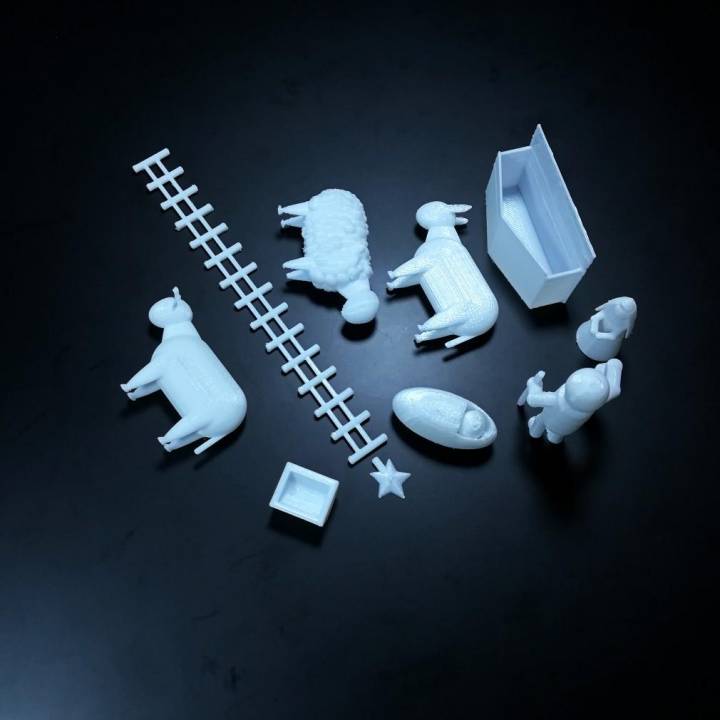 3D Printable Christmas Crib by Caro Aulenbacher