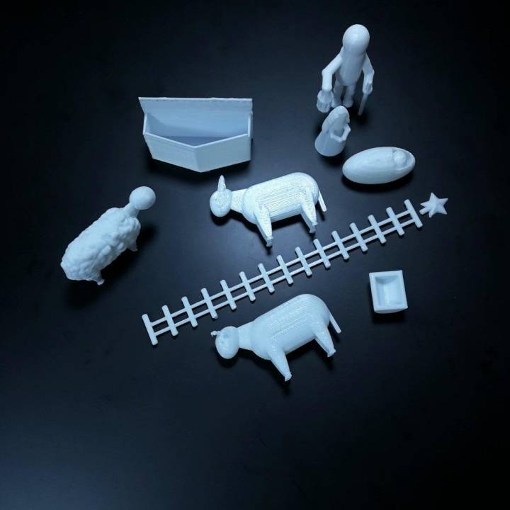3D Printable Christmas Crib by Caro Aulenbacher