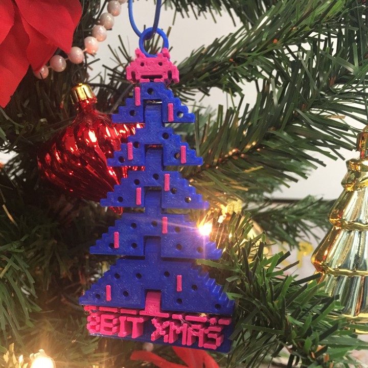 3D Printable 8-BIT XMAS by Nate Lott