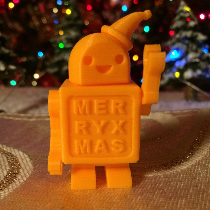 3D Printable Santa's Little Helper Robot [Tinkercad Christmas] by Chris ...