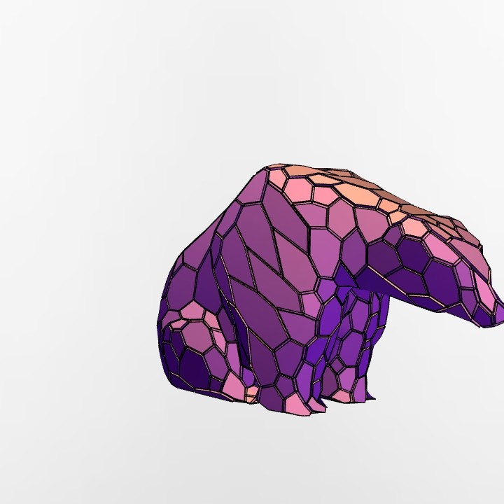 3D Printable cellular Polar bear by James Toogood