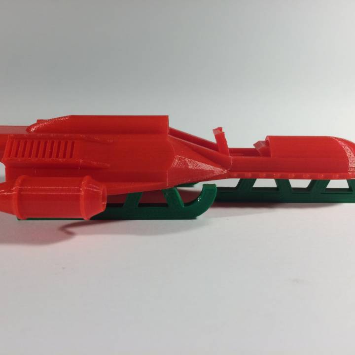 3D Printable TinkerCAD Christmas (3D Printable Modern Jet Powered Santa ...