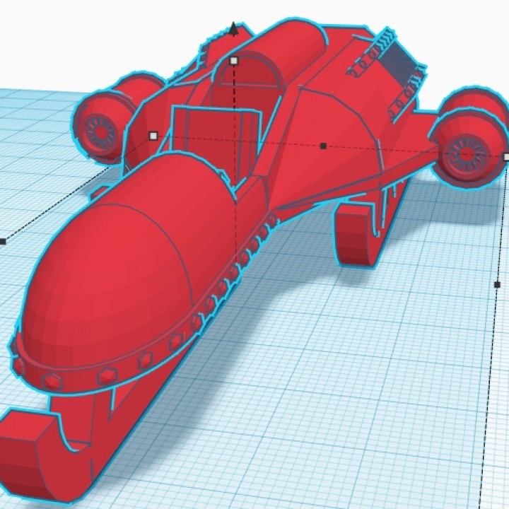 3D Printable TinkerCAD Christmas (3D Printable Modern Jet Powered Santa ...