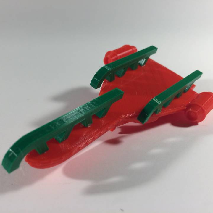 3D Printable TinkerCAD Christmas (3D Printable Modern Jet Powered Santa ...