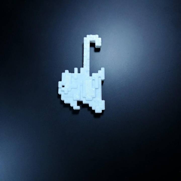 3D Printable Christmas 8-bit Link Ornament by Benjamin Tiso