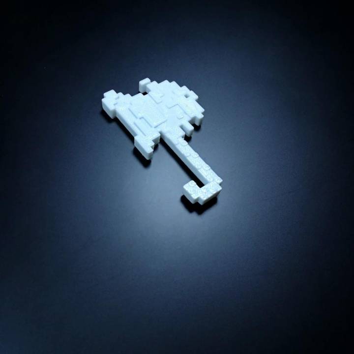 3D Printable Christmas 8-bit Link Ornament by Benjamin Tiso