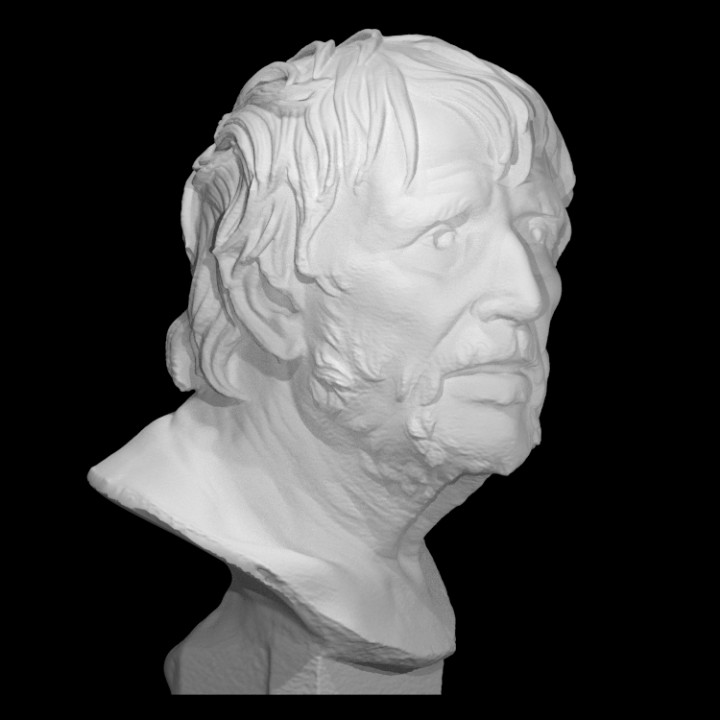 3D Printable Pseudo-Seneca, Portrait of Hesiod (?) by SMK - Statens ...