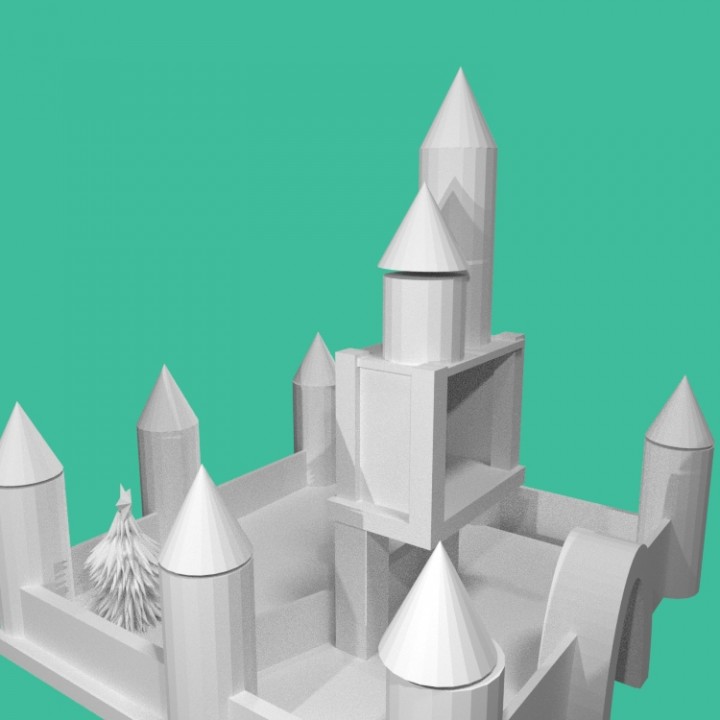 3D Printable Elsa's Ice Castle by Jacqueline K