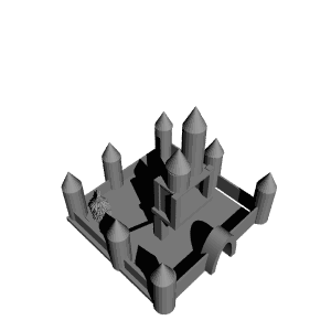 3D Printable Elsa's Ice Castle by Jacqueline K