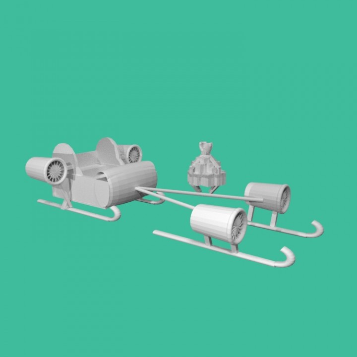 3D Printable tinkercad christmas sleigh by August Lefferts