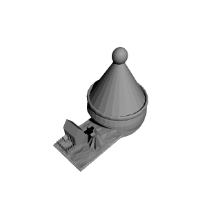 3D Printable PacMan Santa by Dalton Wiles