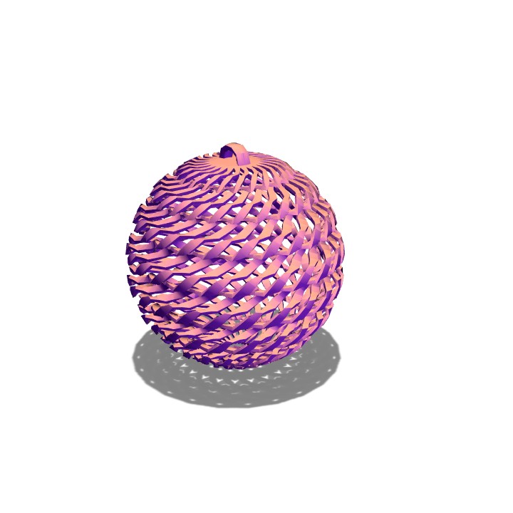 3D Printable Array bauble by Peter Jazokalovi