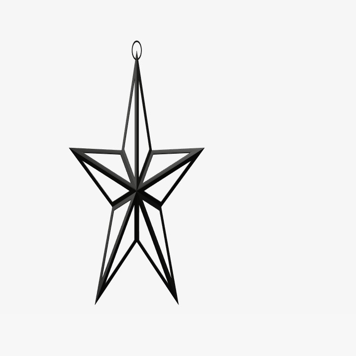 3D Printable Black star by Igor Markow