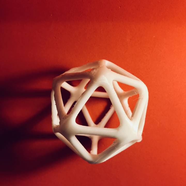 3D Printable Polyhedron bauble by Sarah Duran