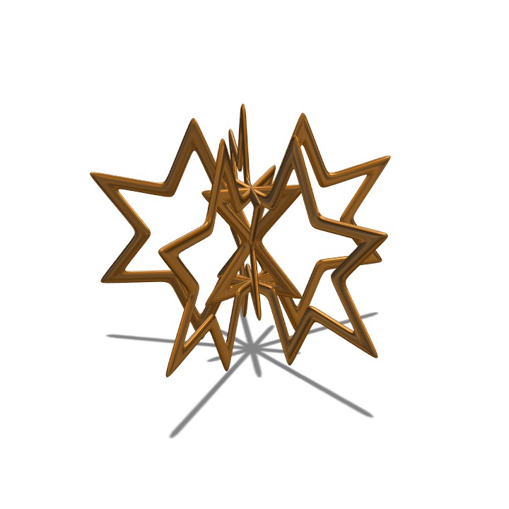 3D Printable Array star bauble 2 by cegijoyov