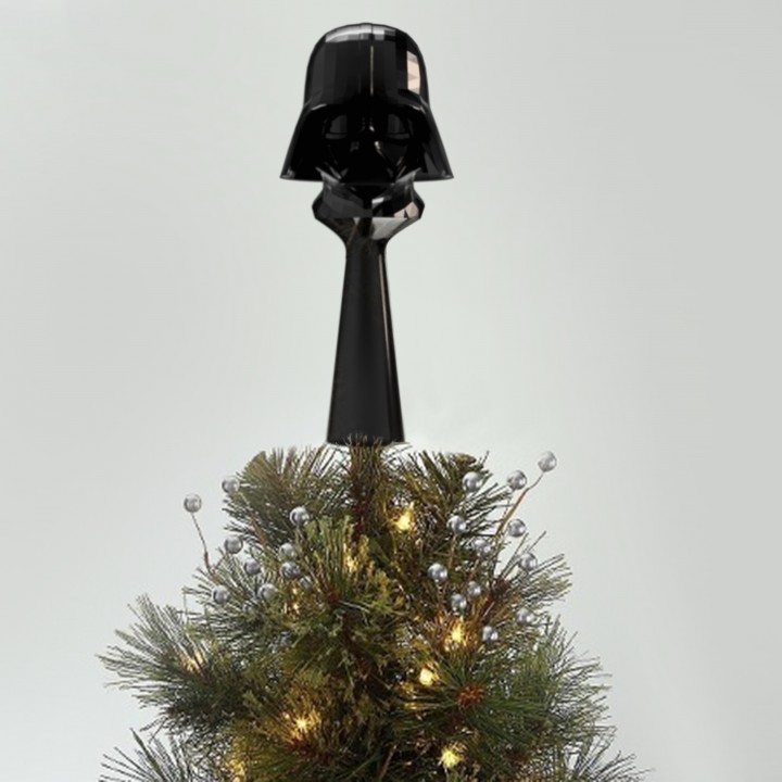 3D Printable Darth Vader Christmas Tree Topper by Adam Gustavsson