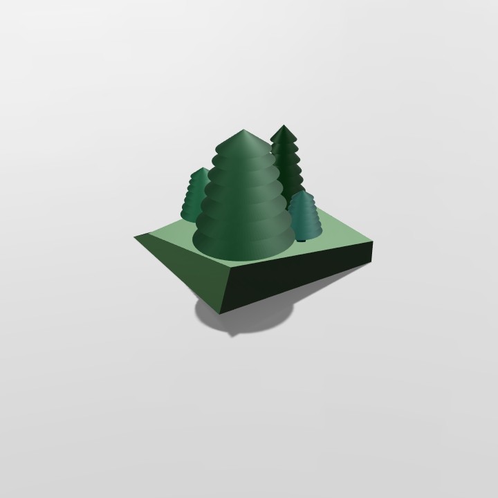 3D Printable Ever Green Scene by Jack Stoller