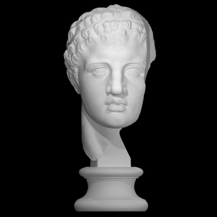 3D Printable Fragmentary head of Hercules (from the Lansdowne Herakles ...