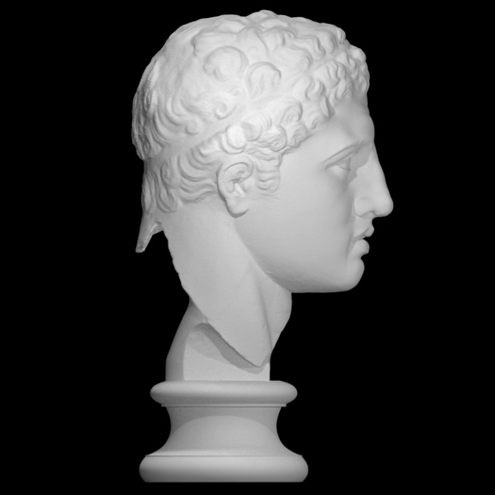 3D Printable Fragmentary head of Hercules (from the Lansdowne Herakles ...