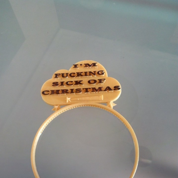 3D Printable DIADEM WITH MESSAGE by MYT