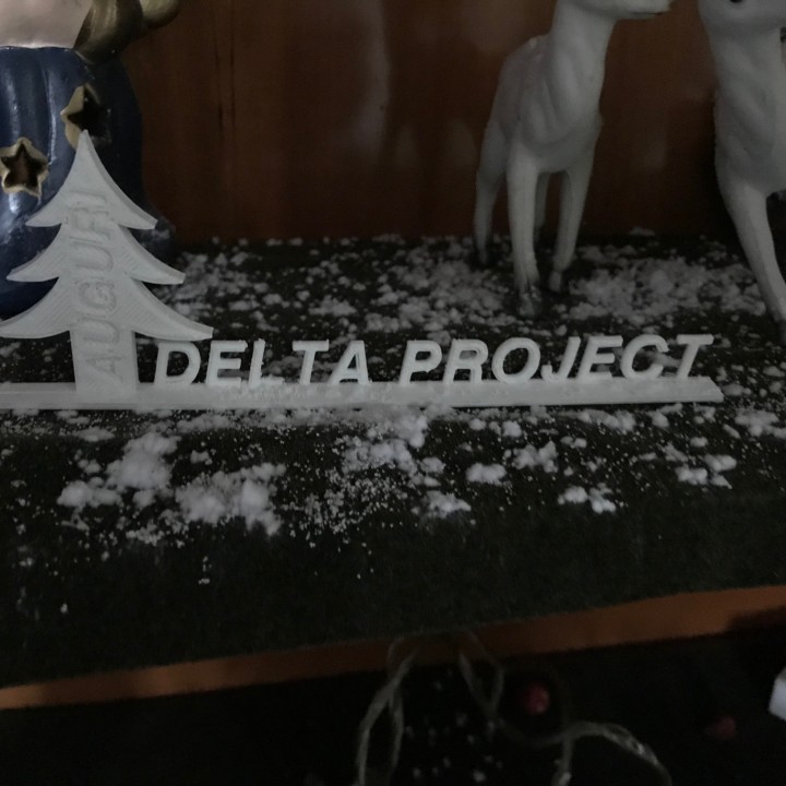 3D Printable Christmas tree Delta Project by Lorenzo Schieda